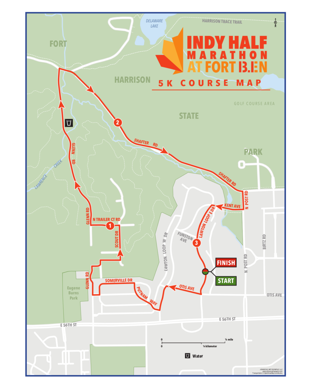 Indy Half Marathon 5K Course - Indy Half Marathon at Fort Ben