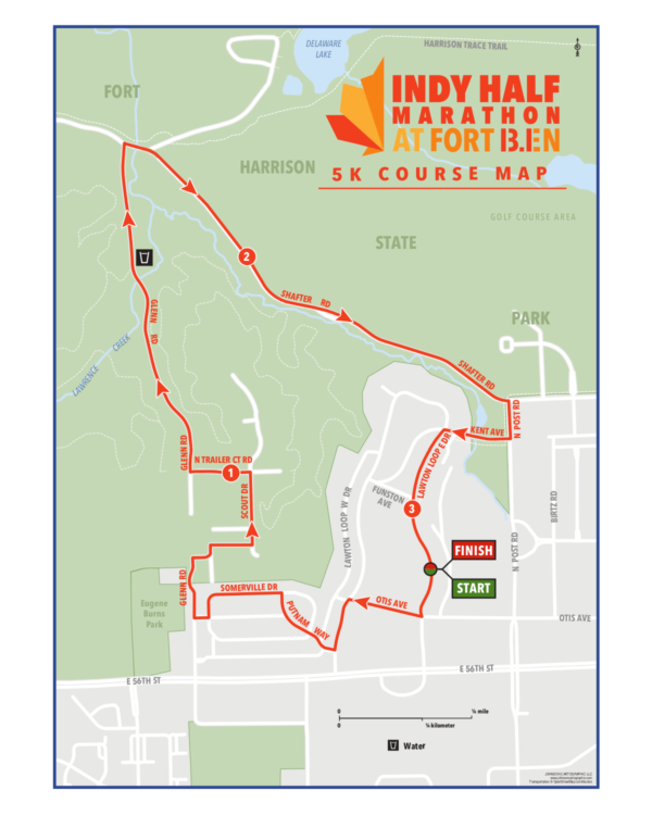 Indy Half Marathon 5K Course - Indy Half Marathon at Fort Ben